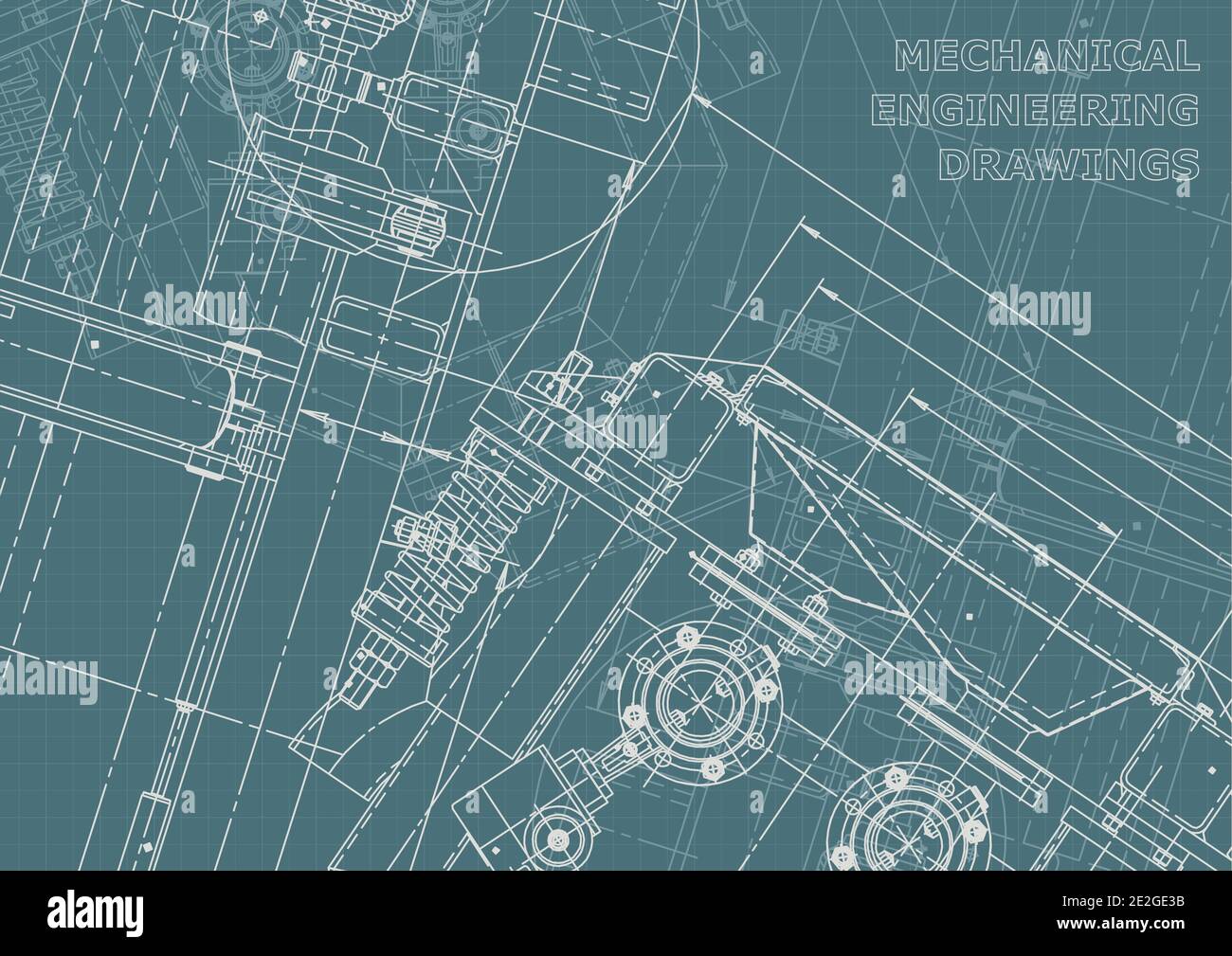Sketch. Vector engineering Corporate Identity. Computer aided design ...
