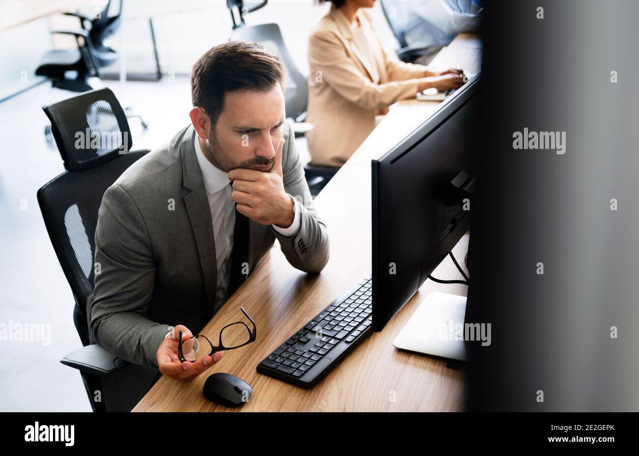 Businessman problem hi-res stock photography and images - Alamy