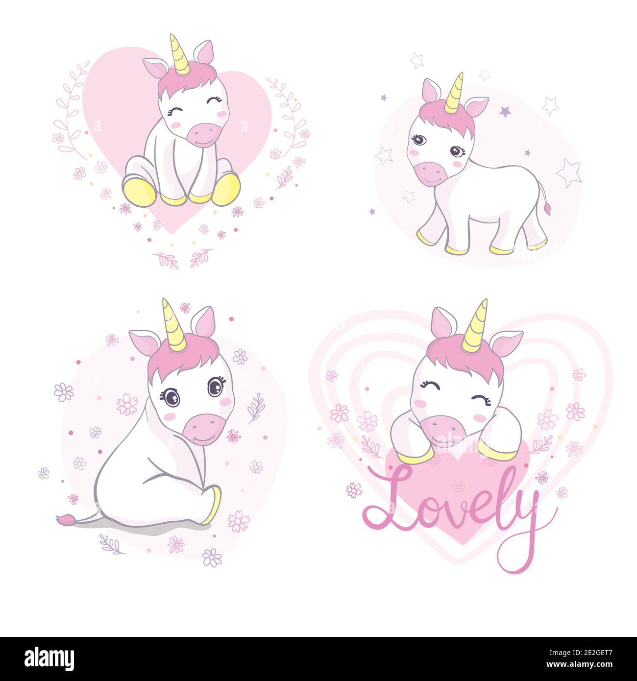 Magical unicorns design Stock Vector Images - Alamy
