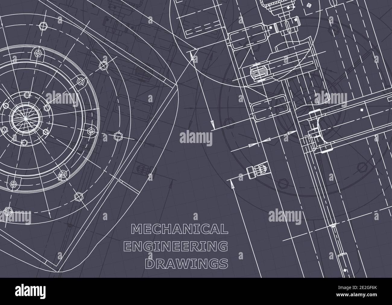 Blueprint, Sketch. Vector engineering illustration. Cover, flyer ...