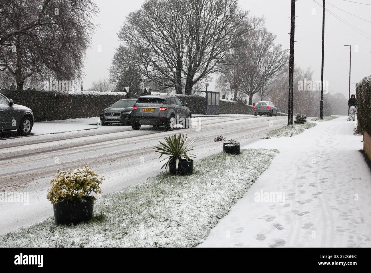Sheffield, South Yorkshire, UK. 14th Jan 2021. UK Weather: snow in ...