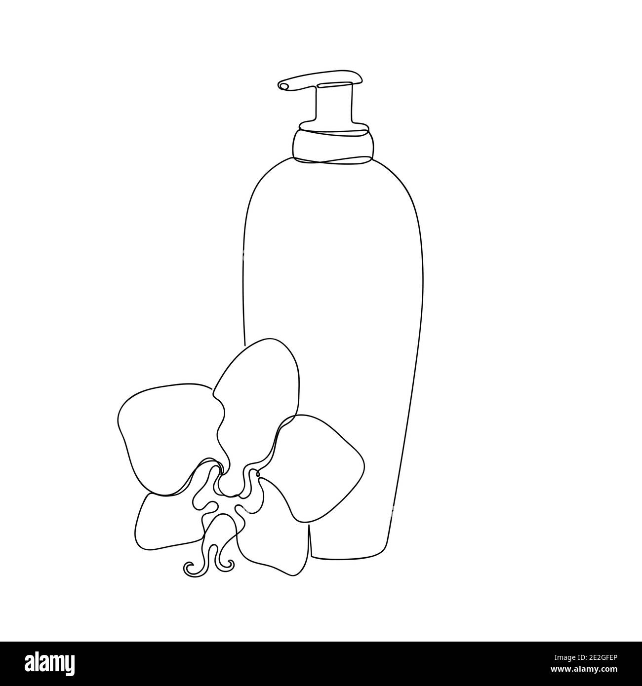 Abstract image of a massage oil on white Stock Vector Image & Art - Alamy