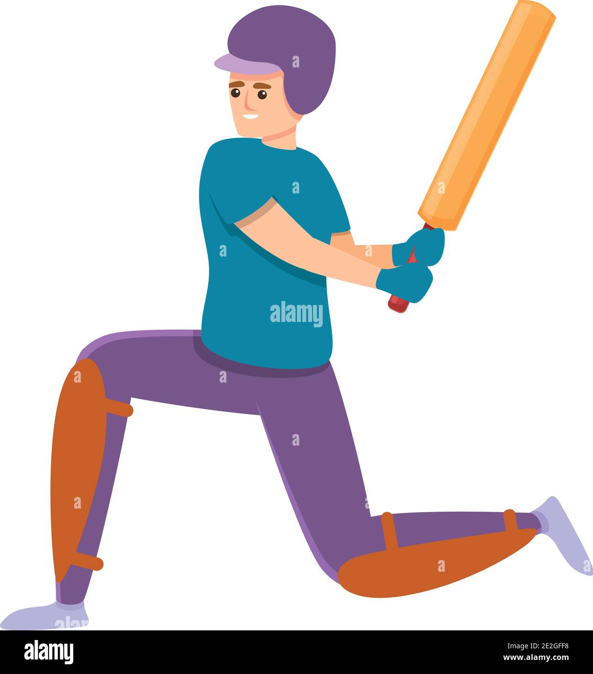 Cricket bat hit icon. Cartoon of cricket bat hit vector icon for web ...