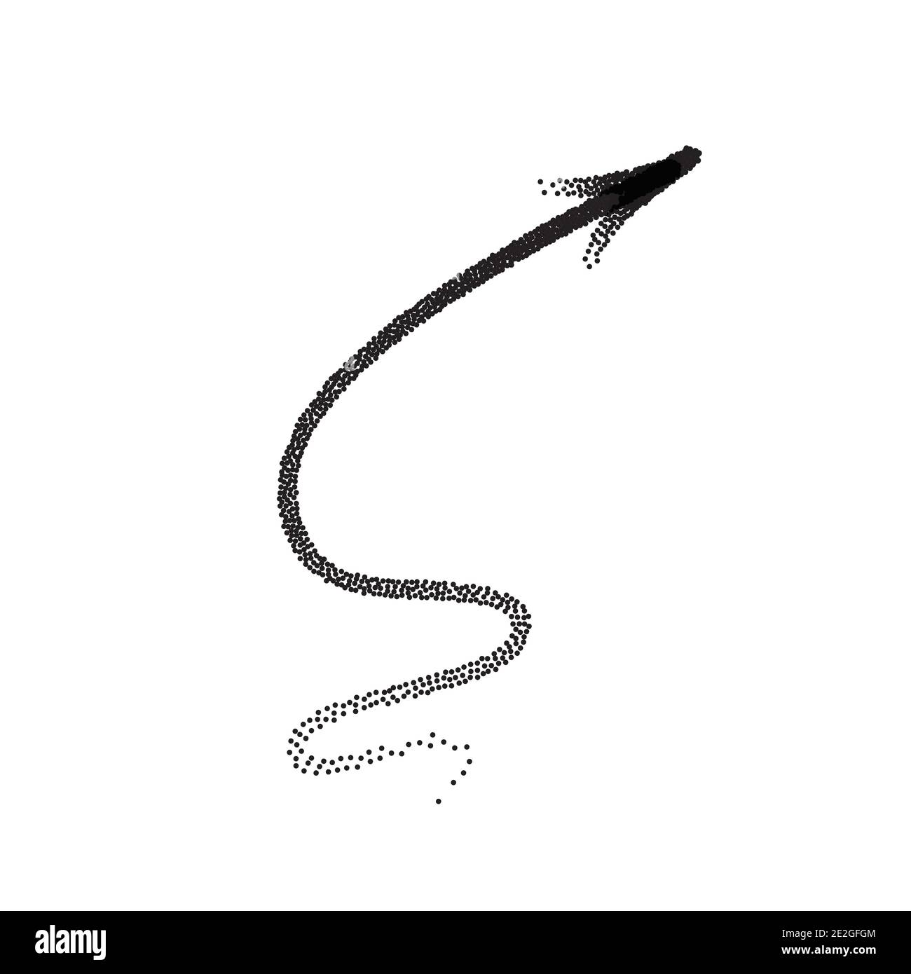 Handdrawn stipple arrow vector in sketch style isolated on white ...