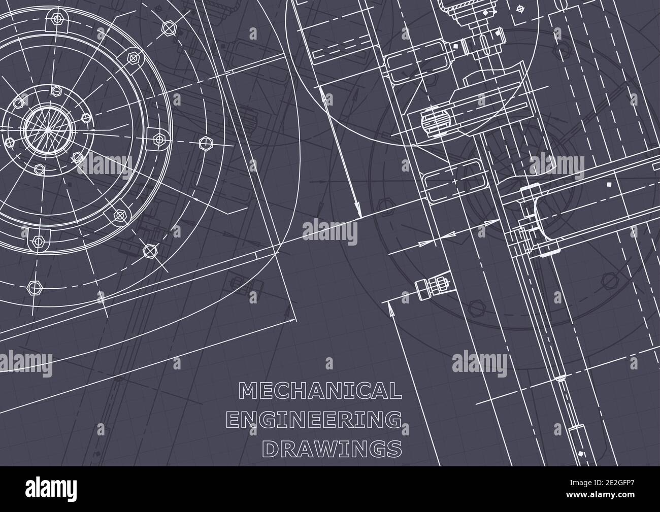 Blueprint. Vector engineering illustration. Cover, flyer, banner ...