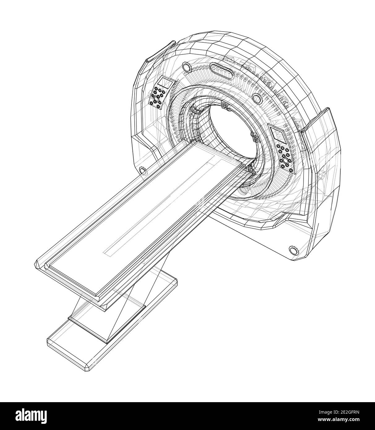 3d illustration of a MRI machine Stock Vector Image & Art - Alamy