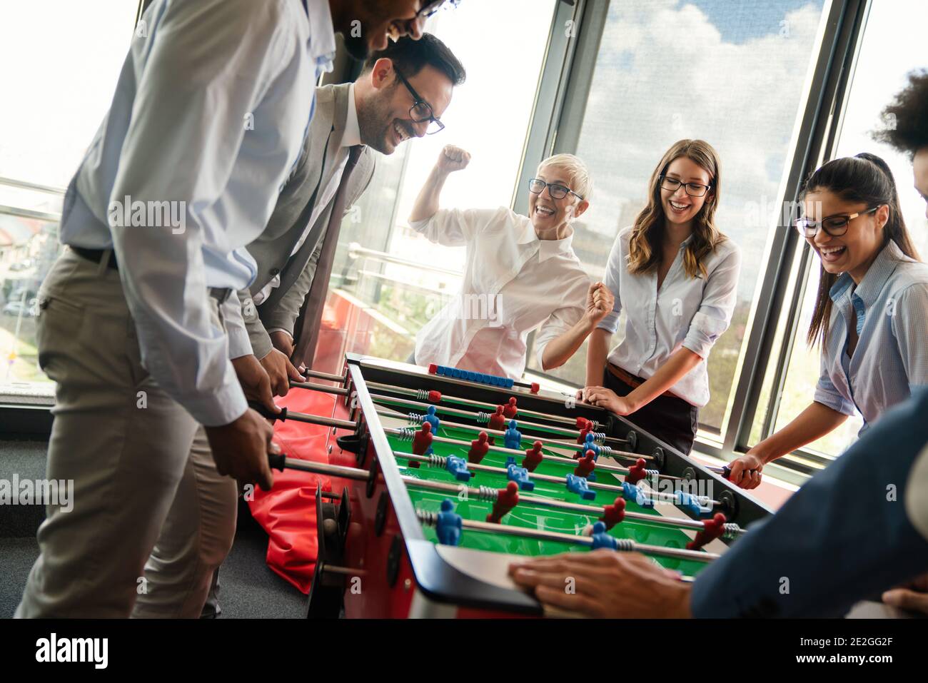 People Enjoying Work