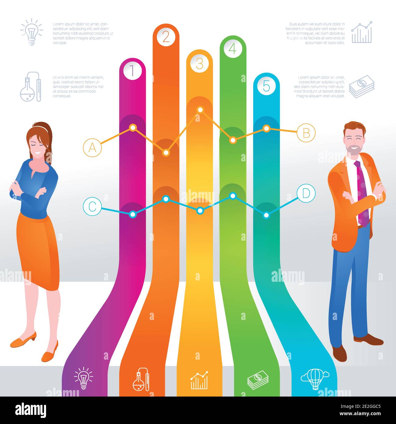 Step by step infographics template Stock Vector Image & Art - Alamy
