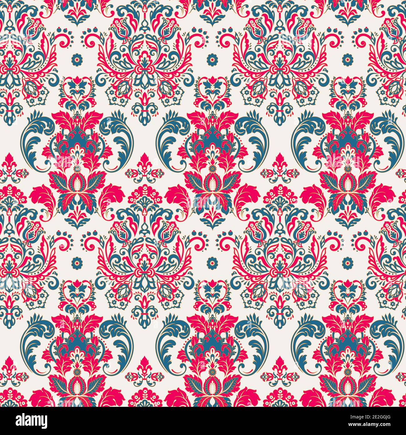 Vector Baroque floral pattern. classic floral ornament Stock Vector ...