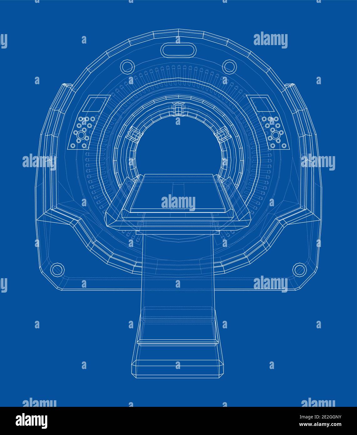 3d illustration of a MRI machine Stock Vector Image & Art - Alamy