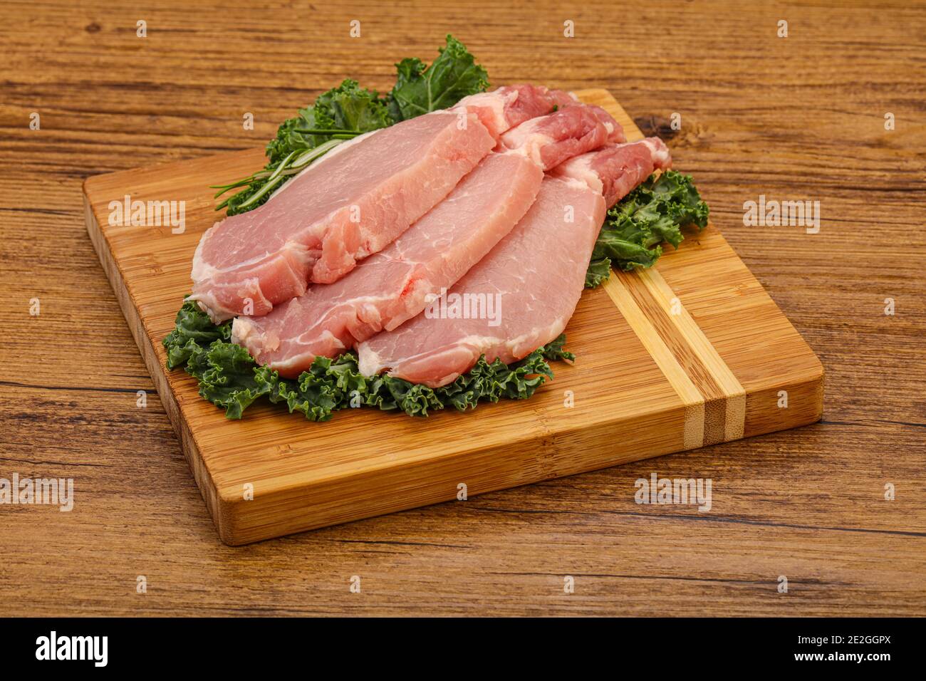 Raw pork meat steak for cooking Stock Photo - Alamy