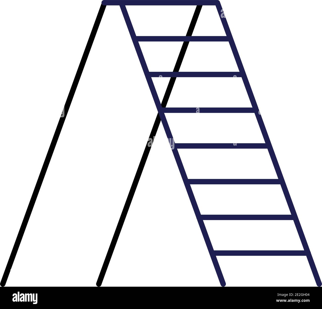 construction ladder design of remodeling working and repairing theme ...