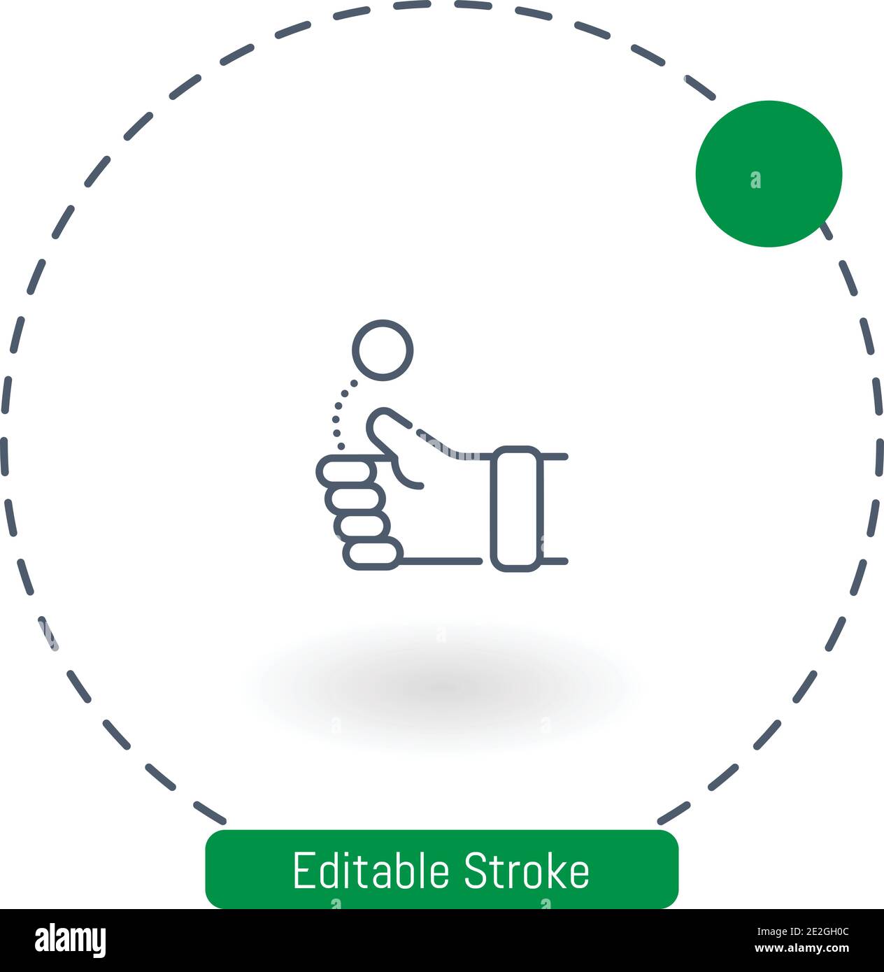 toss vector icon editable stroke outline icons for web and mobile Stock ...