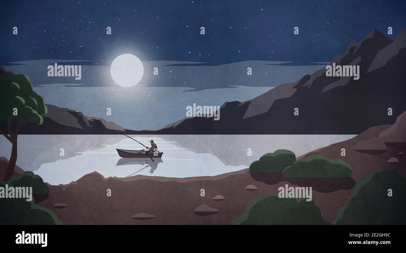 Pixar Fishing Moon Man