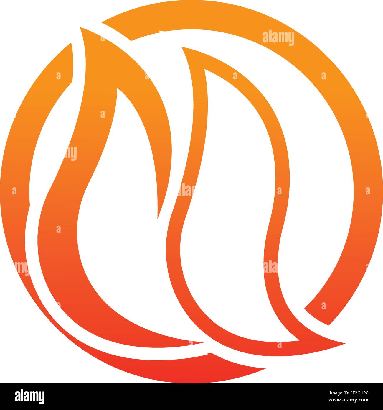 Fire with flame and flame Logo - Vector Stock Vector Image & Art - Alamy