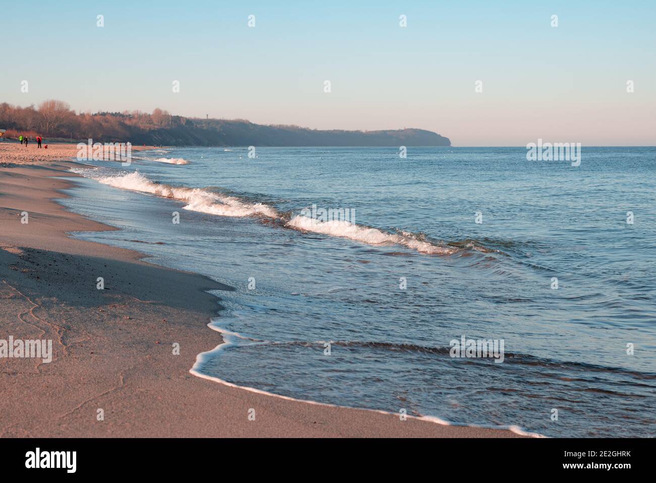calm sea during the morning on the beach Stock Photo - Alamy