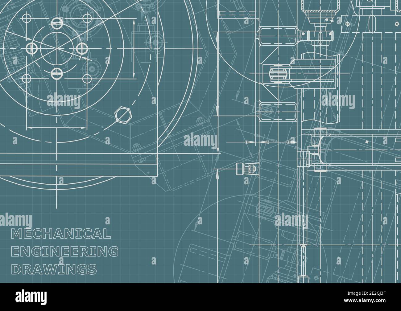 Vector engineering illustration. Computer aided design systems ...