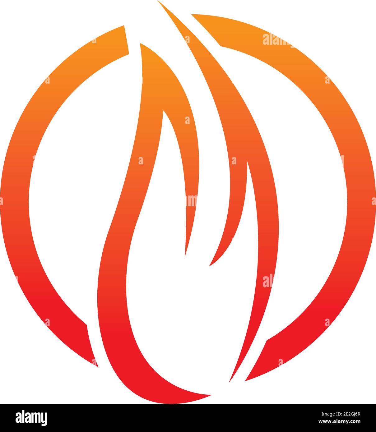 Fire with flame and flame Logo - Vector Stock Vector Image & Art - Alamy