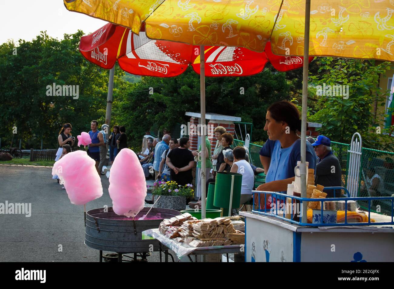 Cotton candy stick hi-res stock photography and images - Alamy
