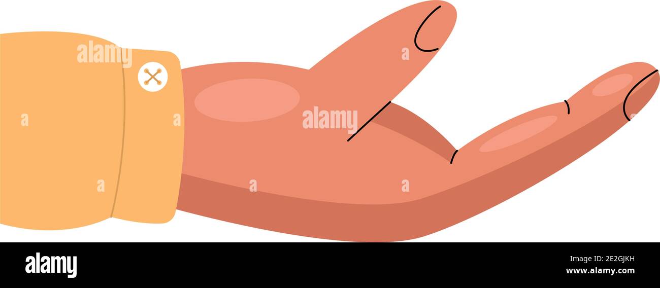 Open hand icon design of People arm and finger theme Vector ...