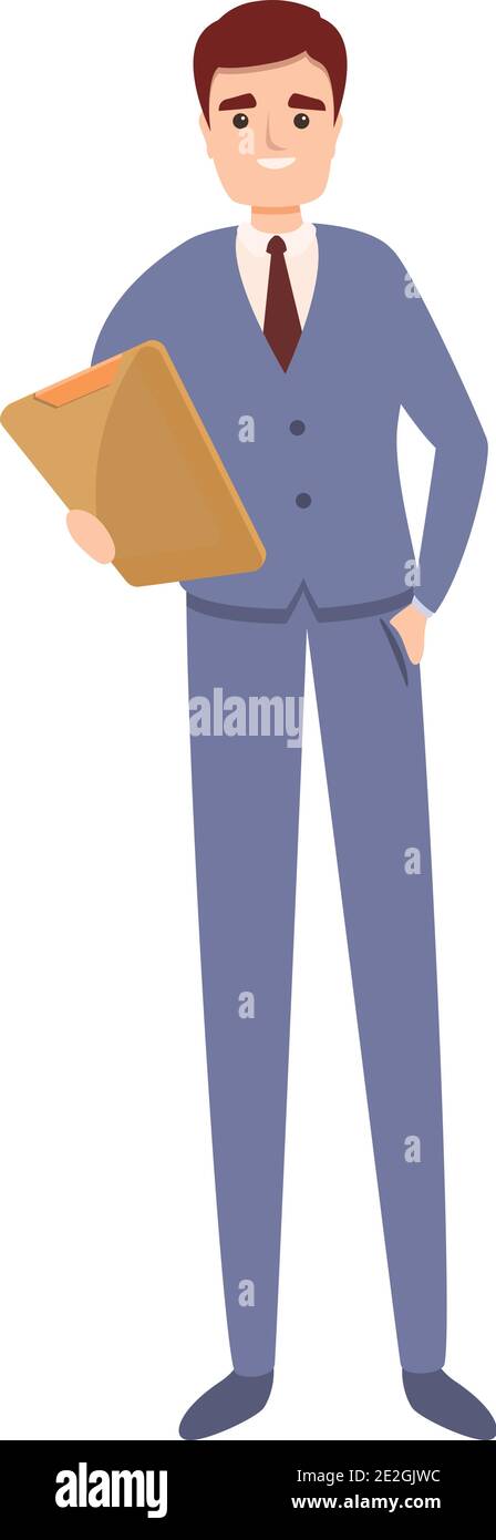 Businessman agent icon. Cartoon of businessman agent vector icon for ...