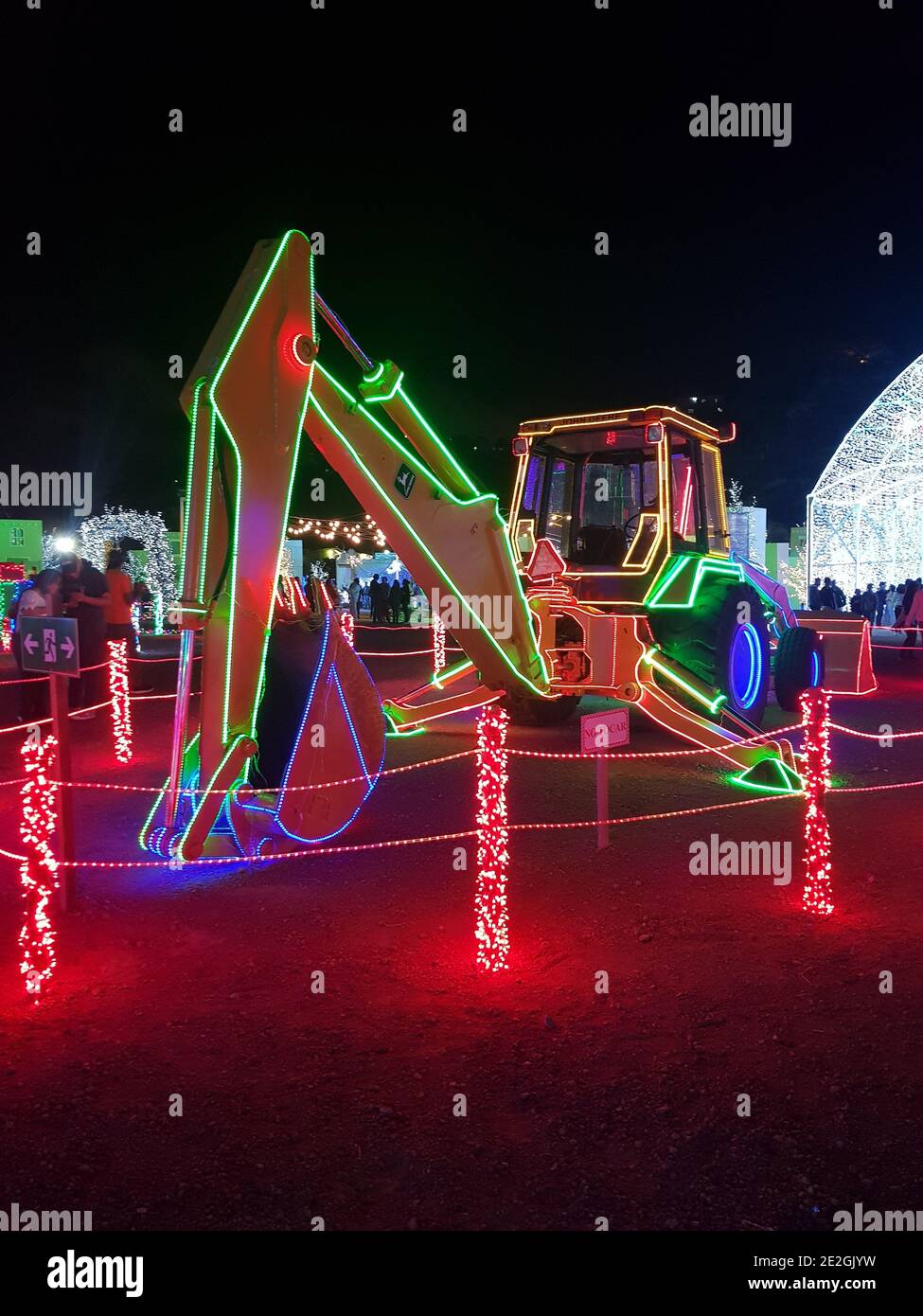 TEGUCIGALPA, HONDURAS - Dec 28, 2020: Beautiful Christmas decorations ...