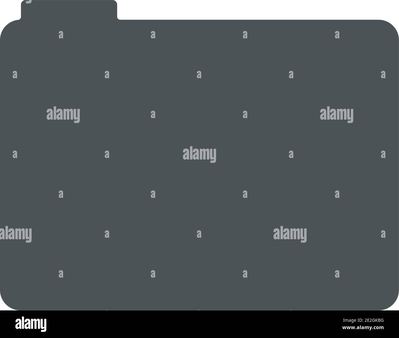 file folder icon over white background, silhouette style, vector ...