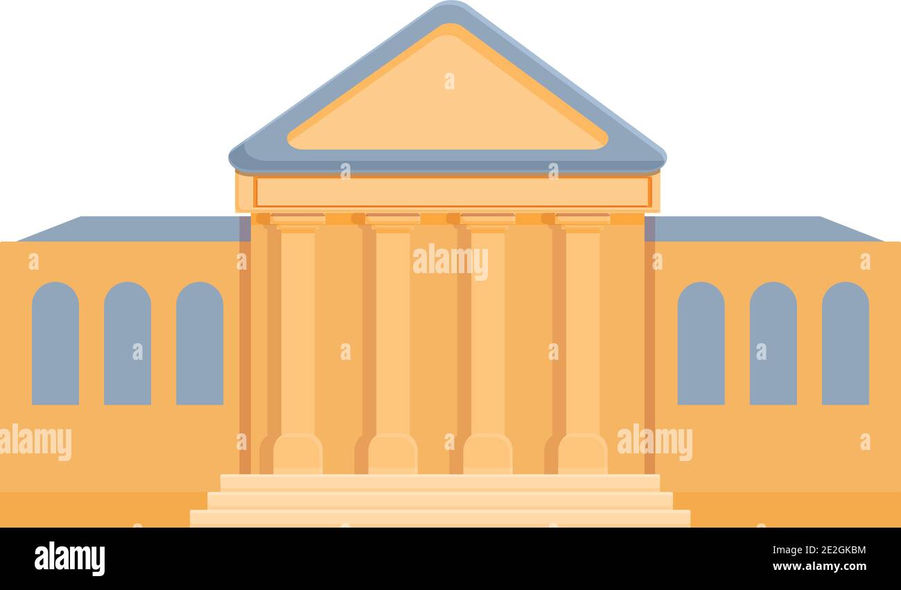 University building icon. Cartoon of university building vector icon ...