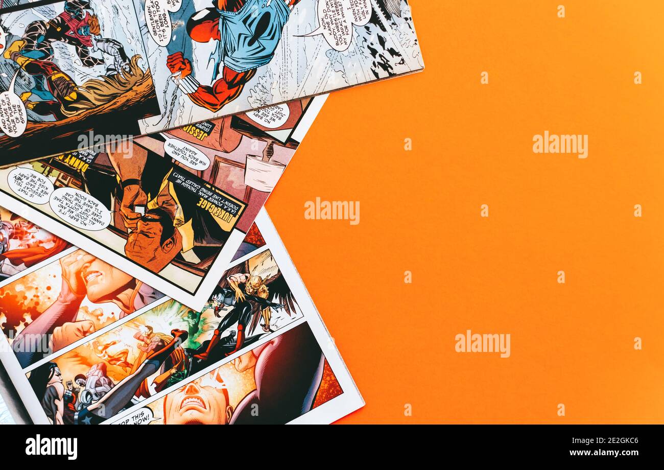 Reading batman comic hi-res stock photography and images - Alamy