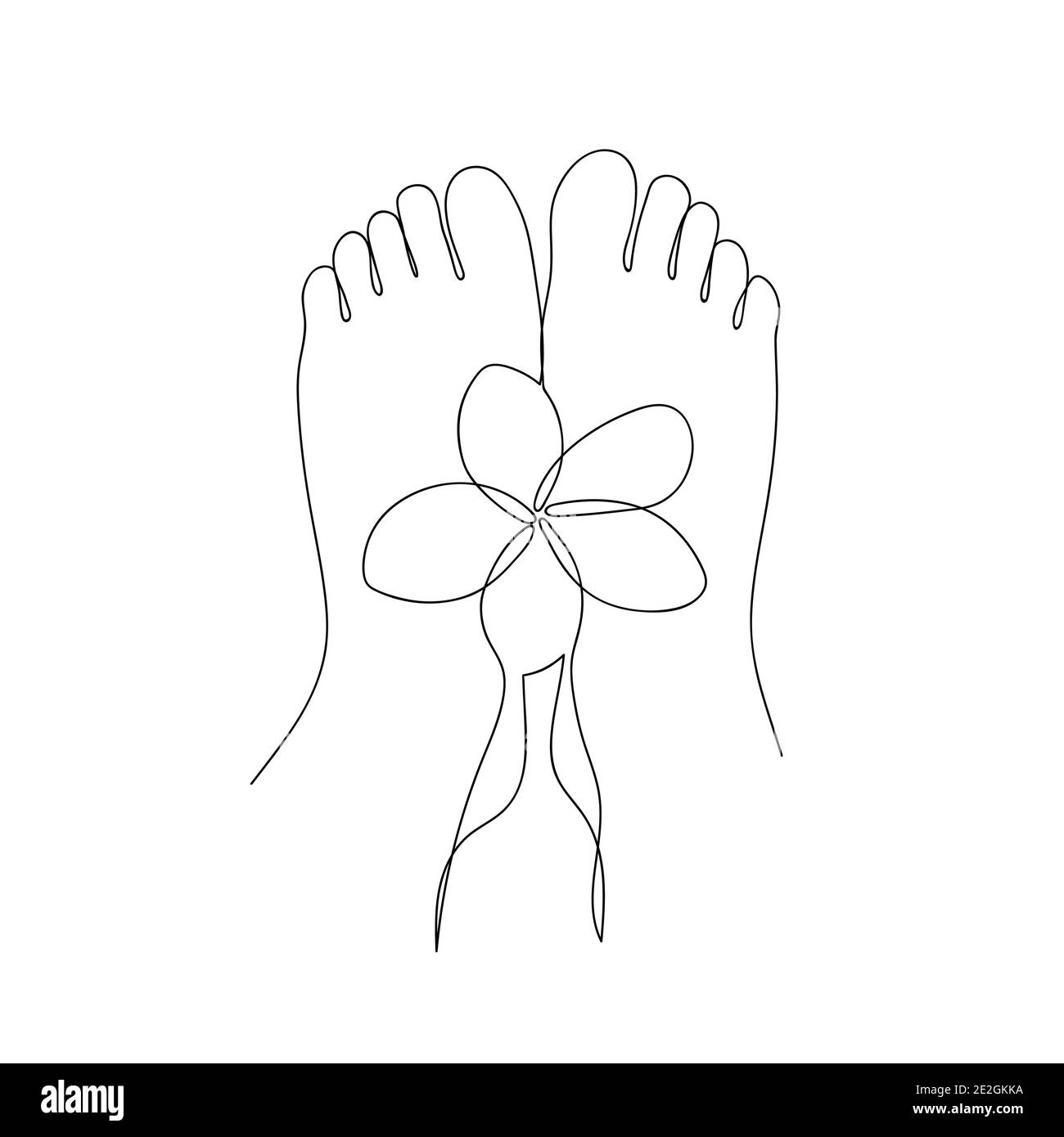 Abstract image of feet isolated on white Stock Vector Image & Art - Alamy