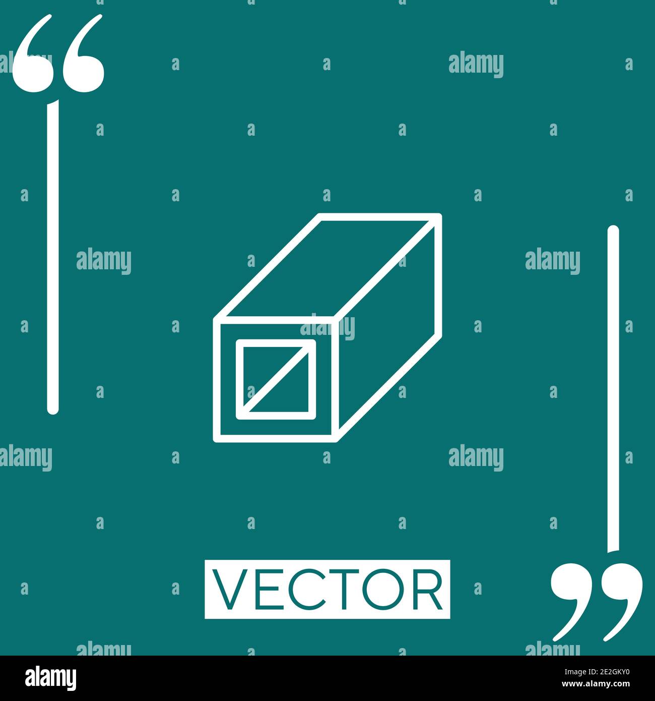 beam vector icon Linear icon. Editable stroke line Stock Vector Image ...
