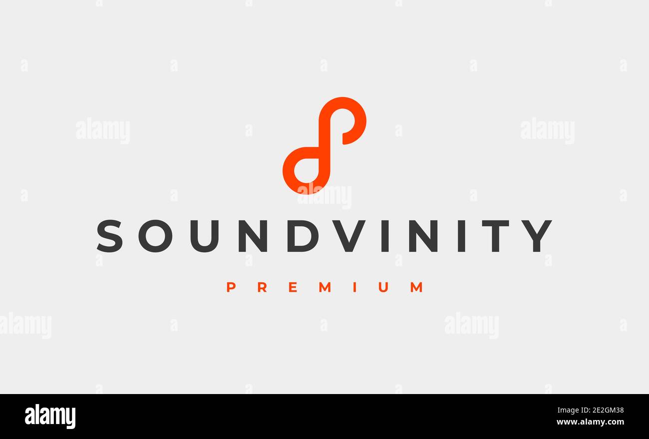 infinity music logo Design Vector Illustration Stock Vector Image & Art ...