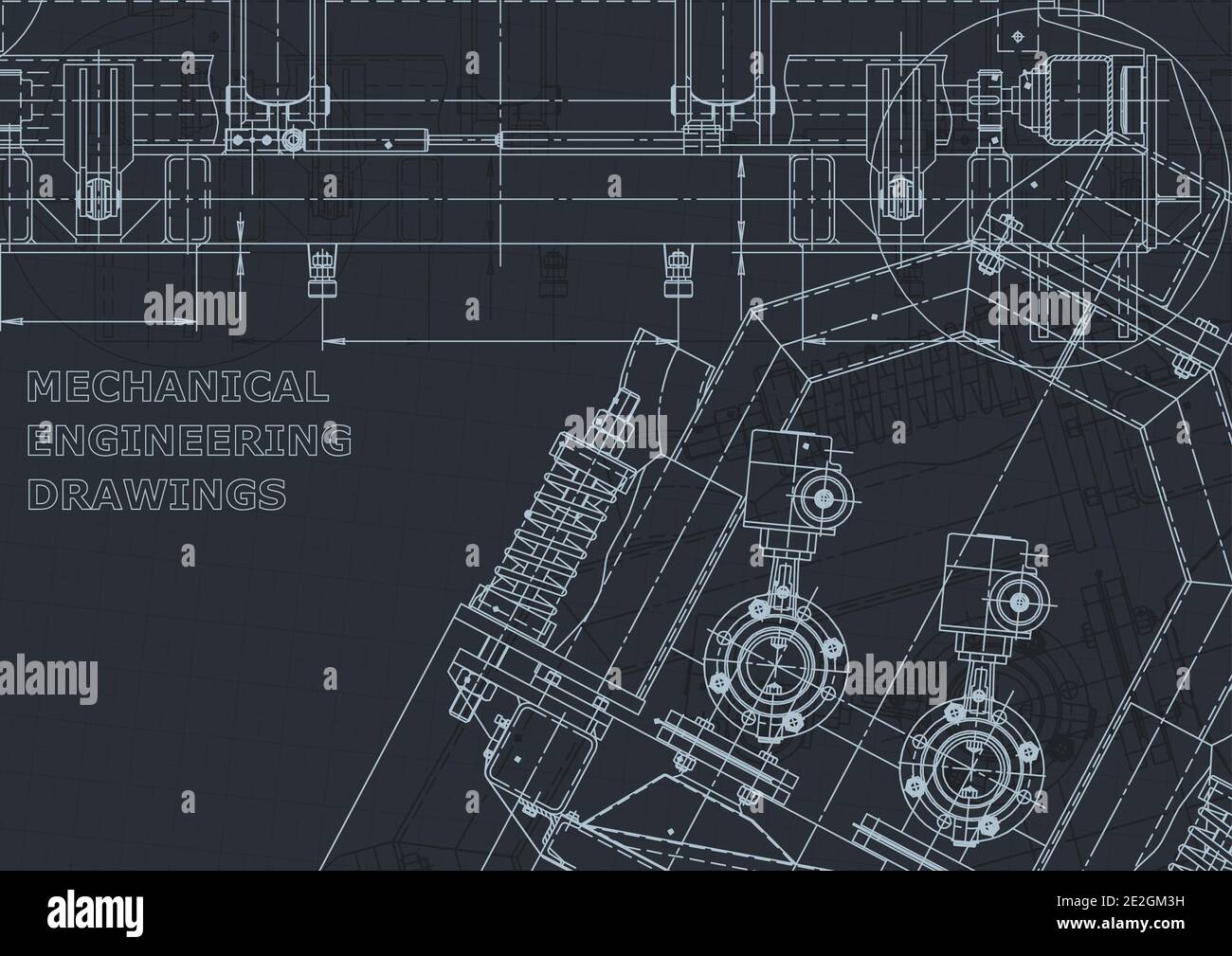 Corporate Identity. Mechanical engineering drawing. Machine-building ...