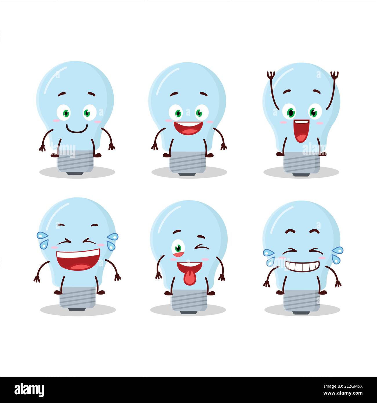 Cartoon character of halogen with smile expression. Vector illustration ...