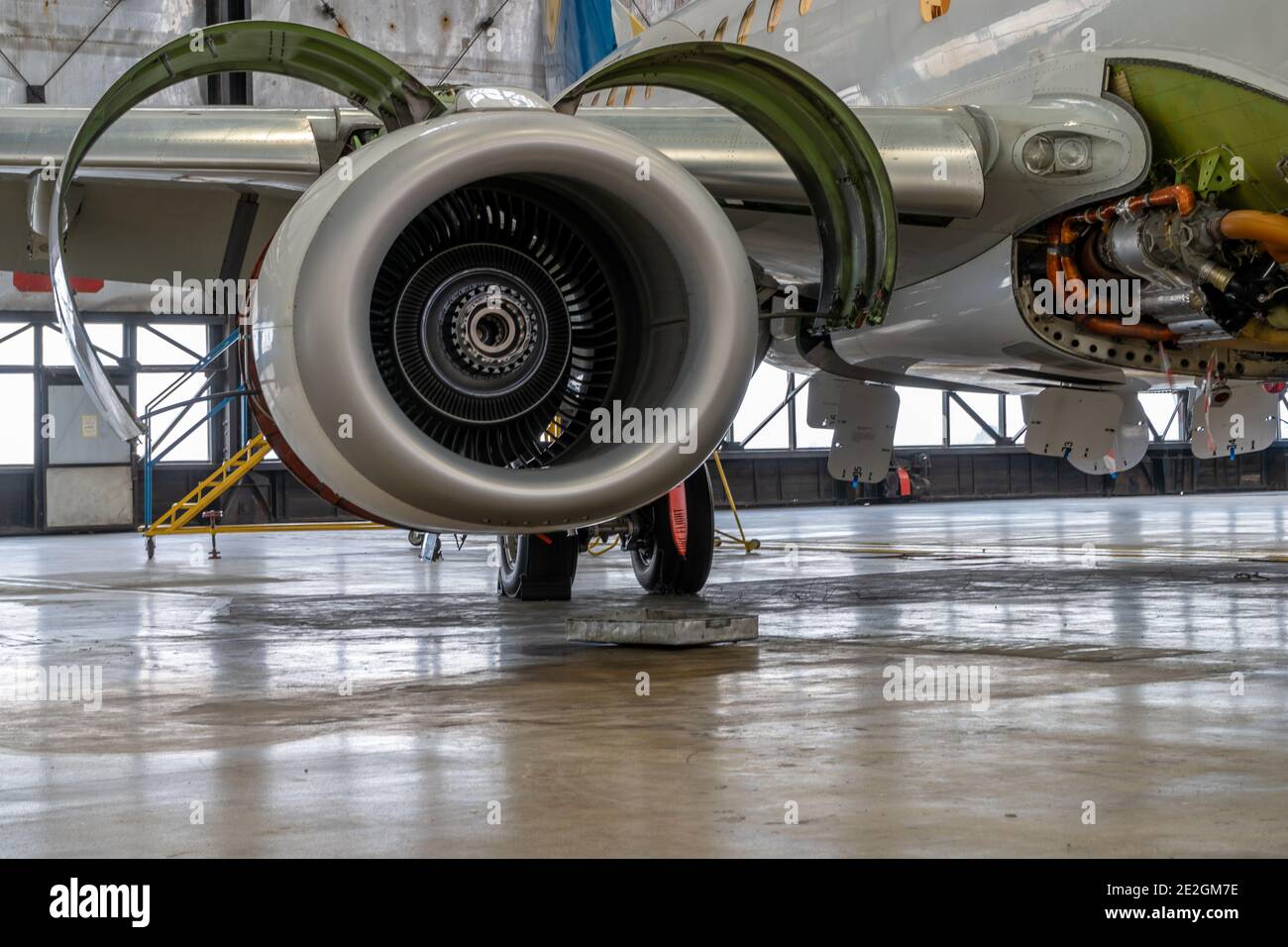 Ukraine, Kyiv - November 25, 2020: Details of the turboprop engine ...