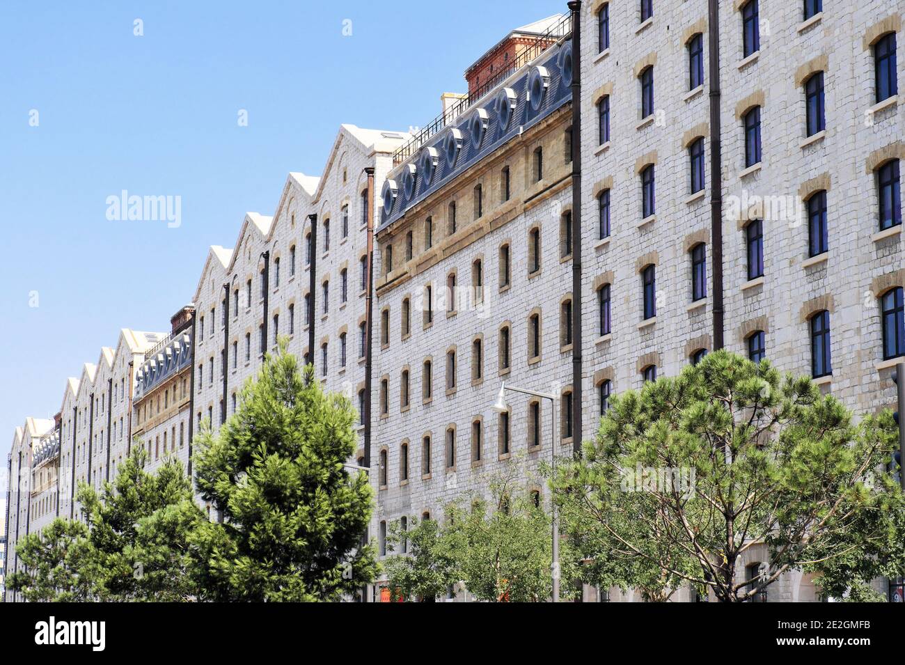 Marseille (south-eastern France): building facades and renovated ...