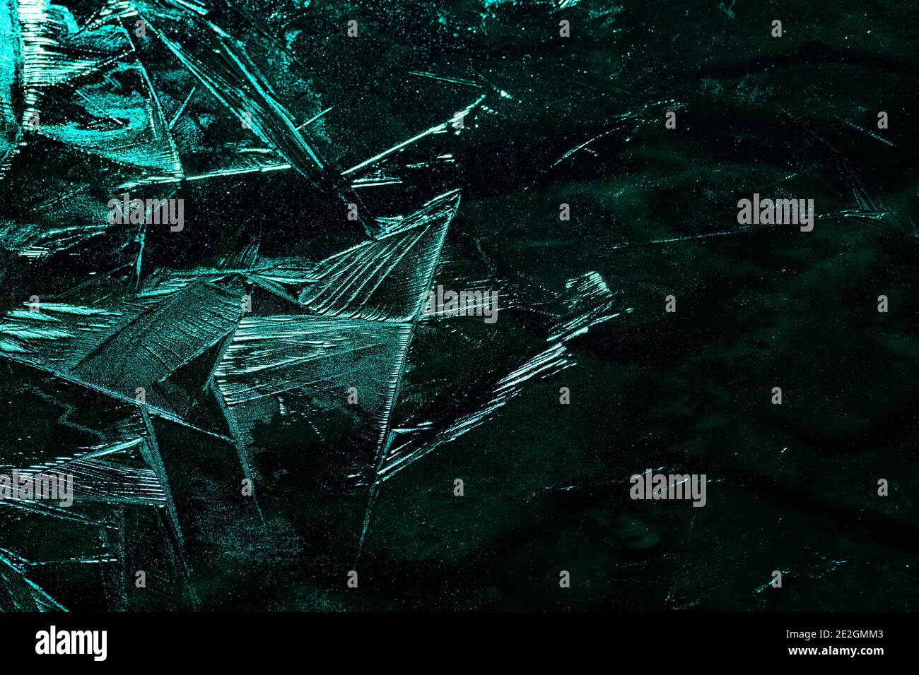 dark green abstract ice texture background Stock Photo - Alamy