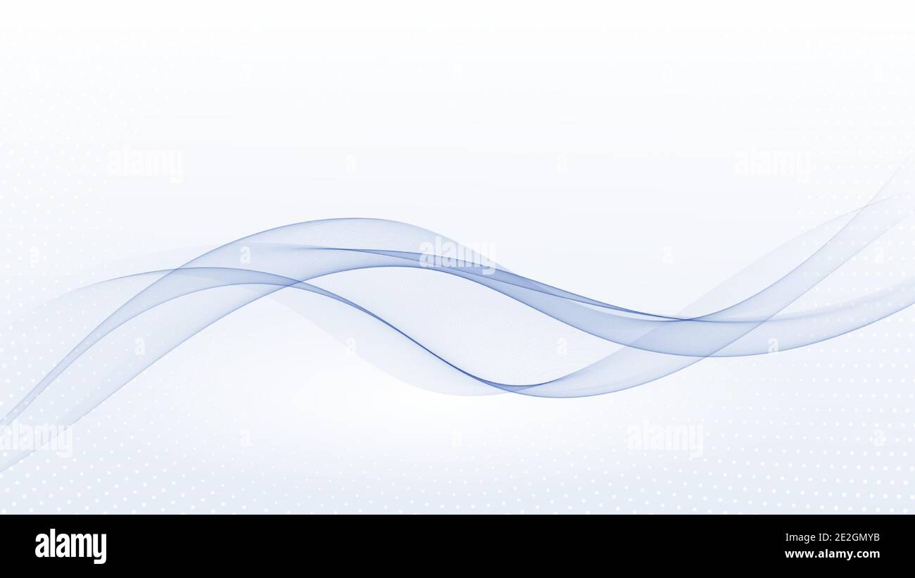 Abstract blue wave Vector background Blue wave flow Stock Vector Image ...