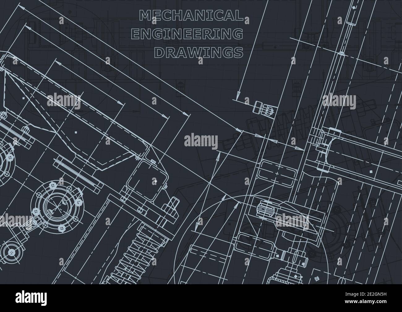 Corporate Identity. Vector engineering illustration. Computer aided ...