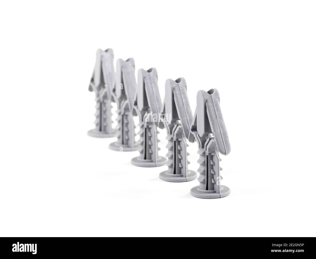 Wall plug - also known as screw anchor or dowel, in different colors ...