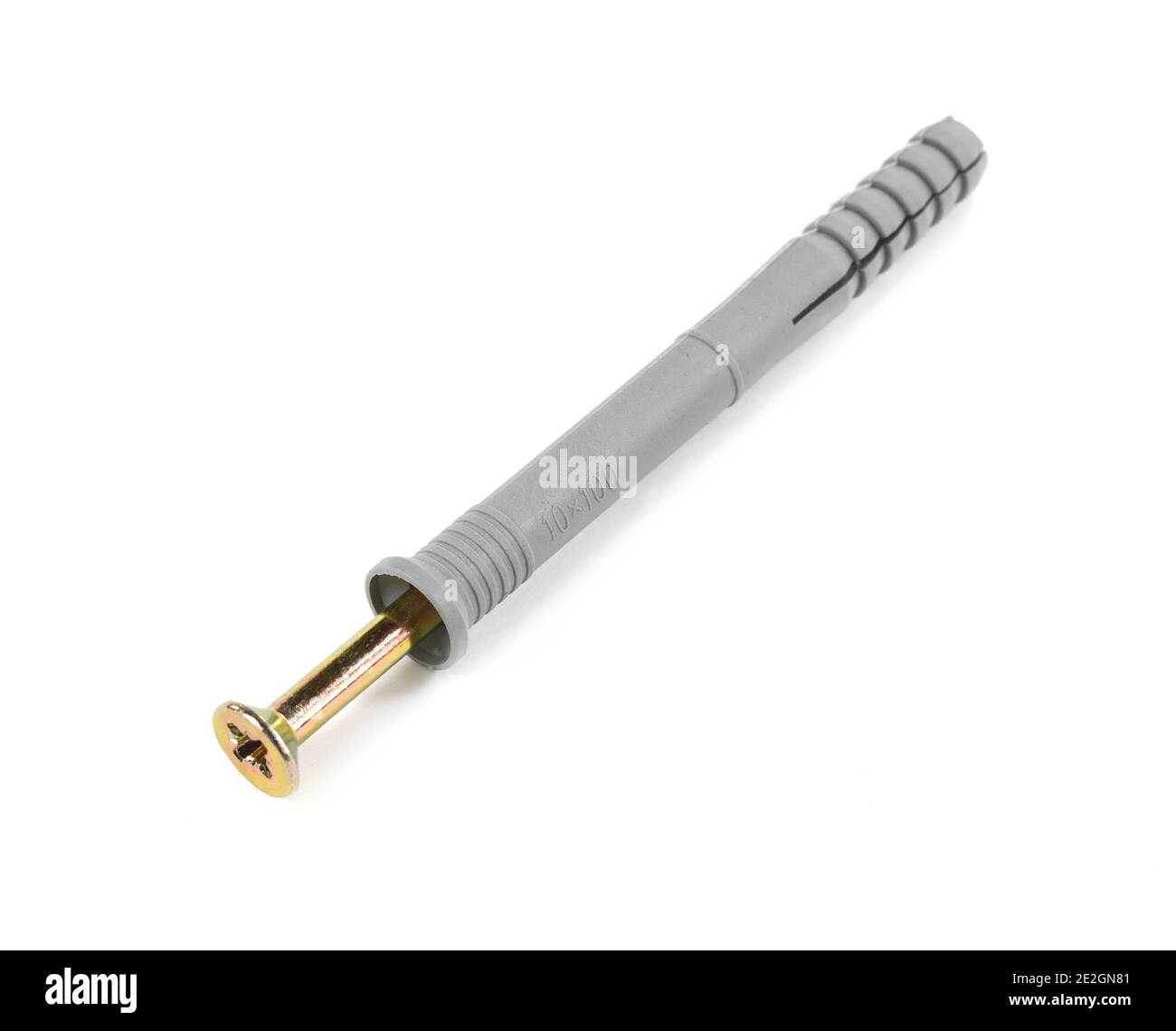 Wall plug - also known as screw anchor or dowel, in different colors ...