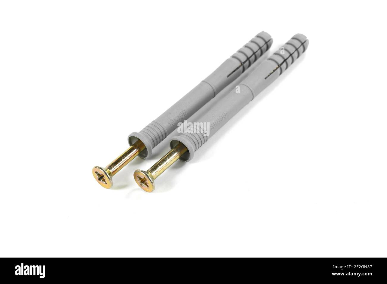 Wall plug - also known as screw anchor or dowel, in different colors ...