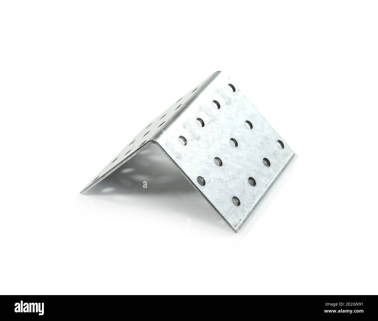 Mounting angle metal brackets isolated on white background Stock Photo ...