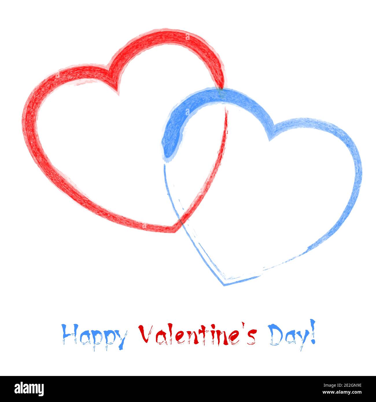 Watercolour heart Stock Vector Images - Alamy