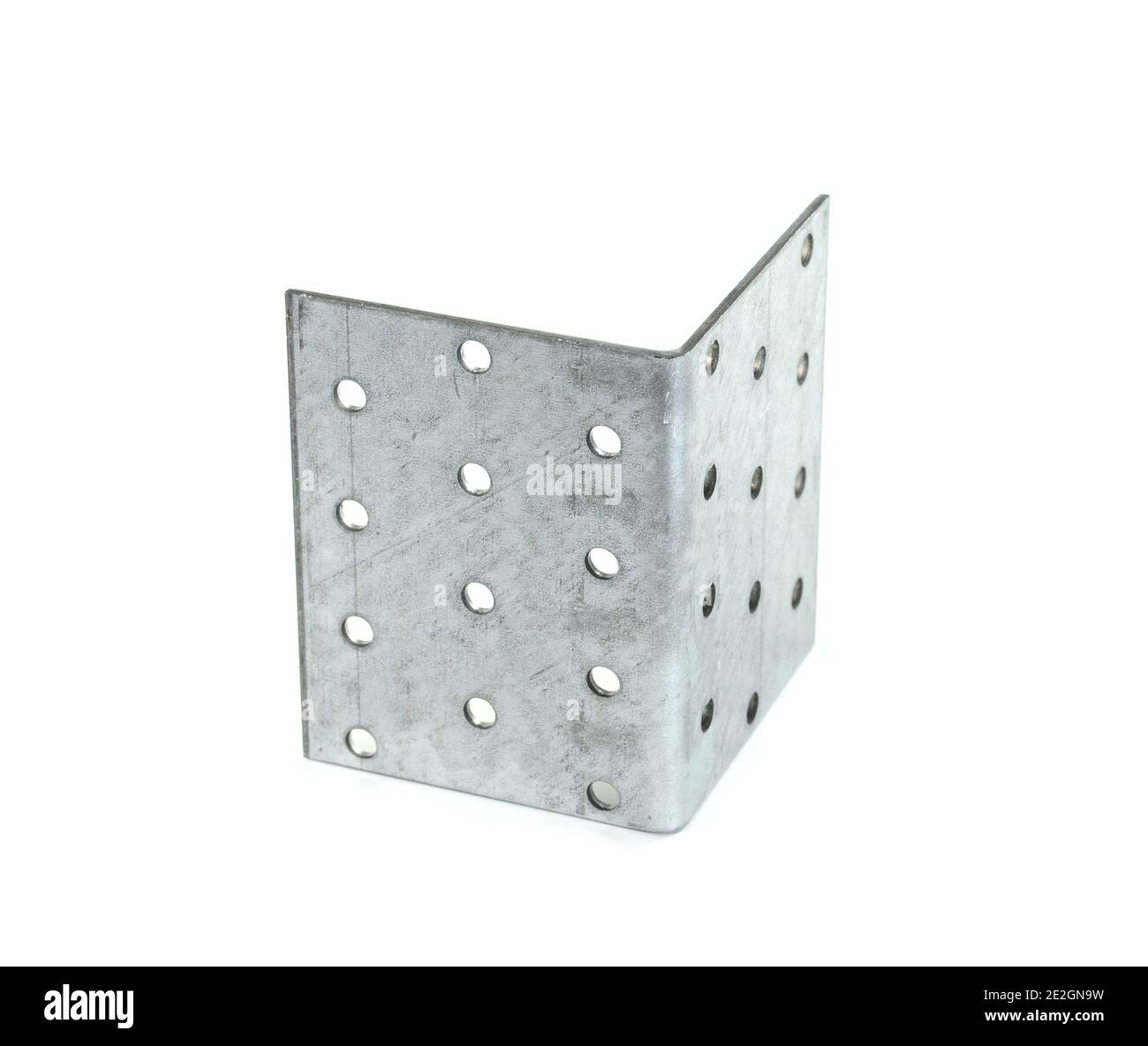 Mounting angle metal brackets isolated on white background Stock Photo ...