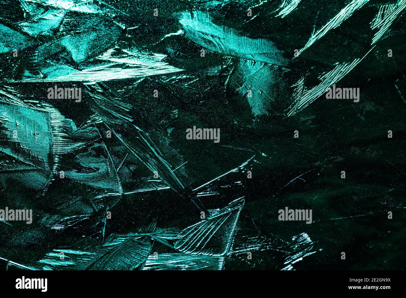 dark green abstract ice texture background Stock Photo - Alamy