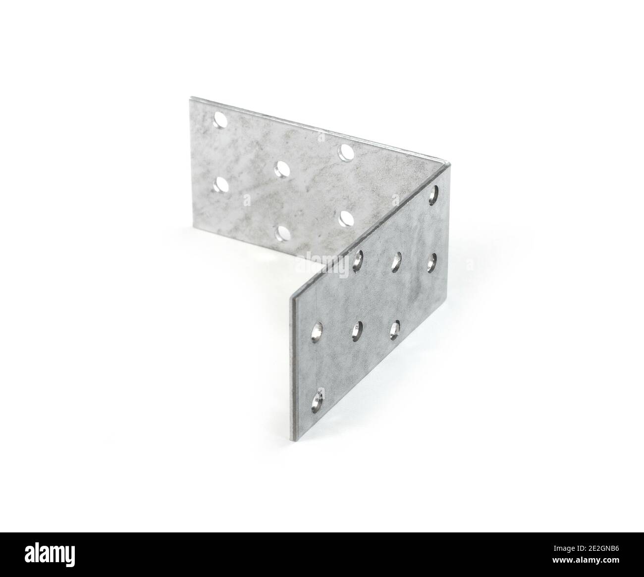 Mounting angle metal brackets isolated on white background Stock Photo ...