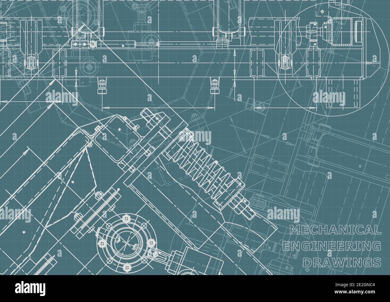 Machine-building industry. Corporate Identity illustrations ...