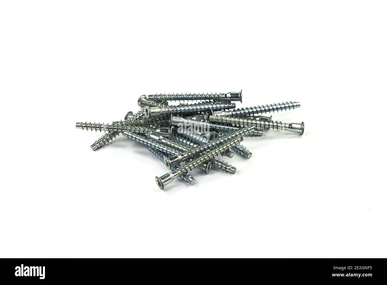 Screws isolated on a white background Stock Photo - Alamy