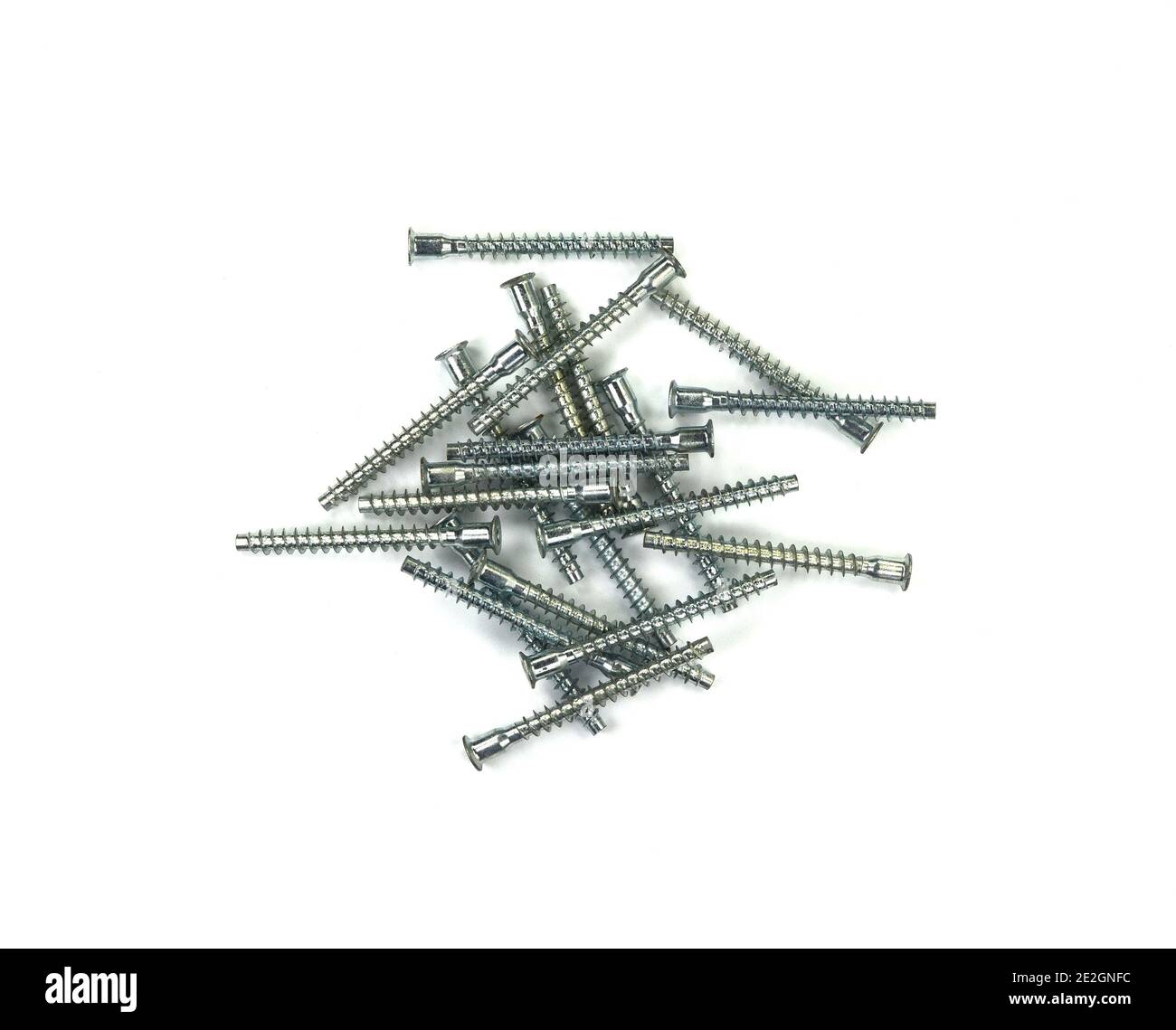 Screws isolated on a white background Stock Photo - Alamy